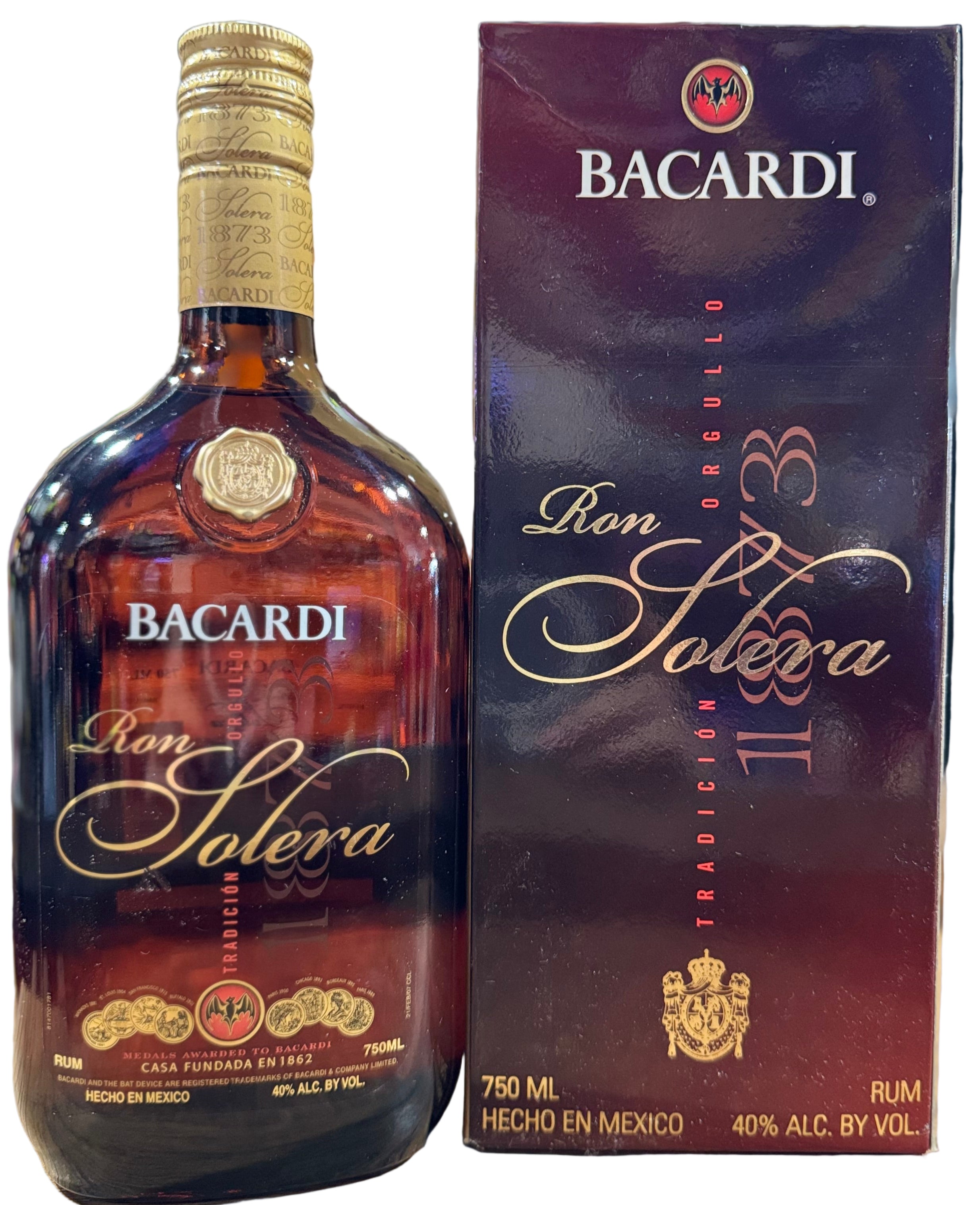 Bacardi Ron Solera Rum (750ml, 40% ABV) – Heavy Liquor